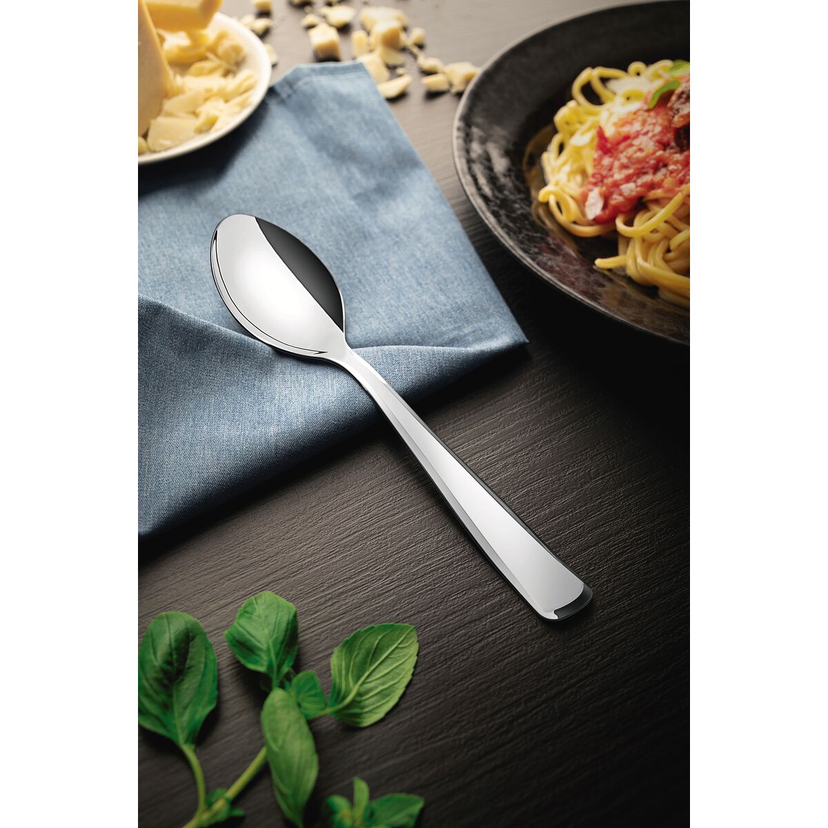 Cuchara para postre Tramontina Pacific de Acero Inoxidable 12 pzas