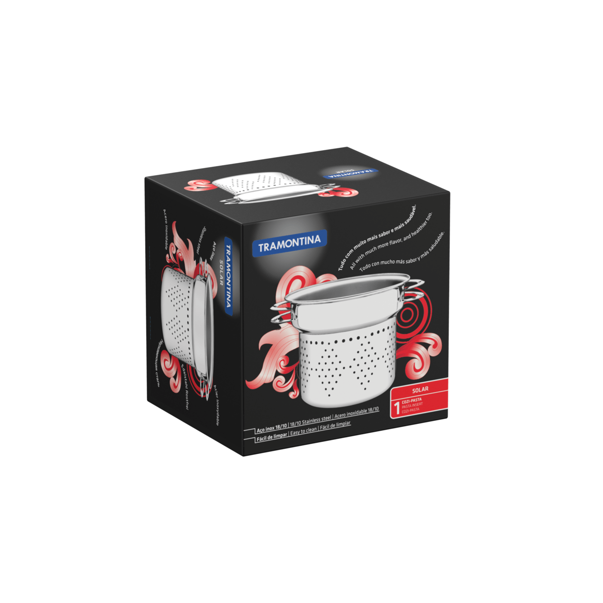 Cozi-pasta Solar de acero inoxidable 24cm